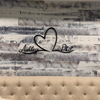 Metal Customized Love Sign, Heart and Love Large Metal Wall Art ...
