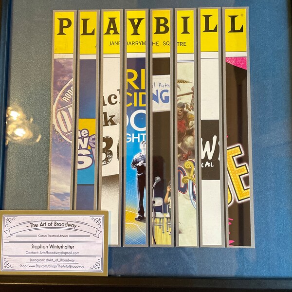 Custom Broadway Playbill Framed Art Collage - Personalize It! - Etsy