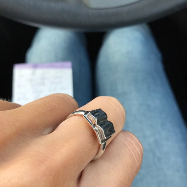 Open Book Ring in Sterling Silver , Handmade Silver Book Ring, Book ...