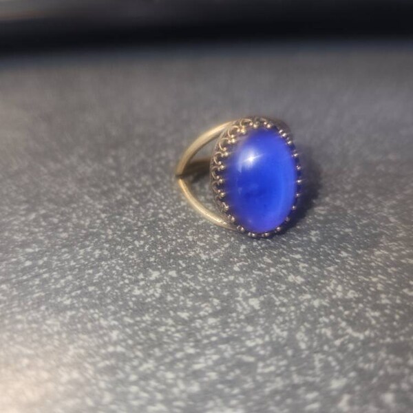 Silver Oval Mood Ring| Mood Jewelry | Silver Color Changing Mood Stone ...