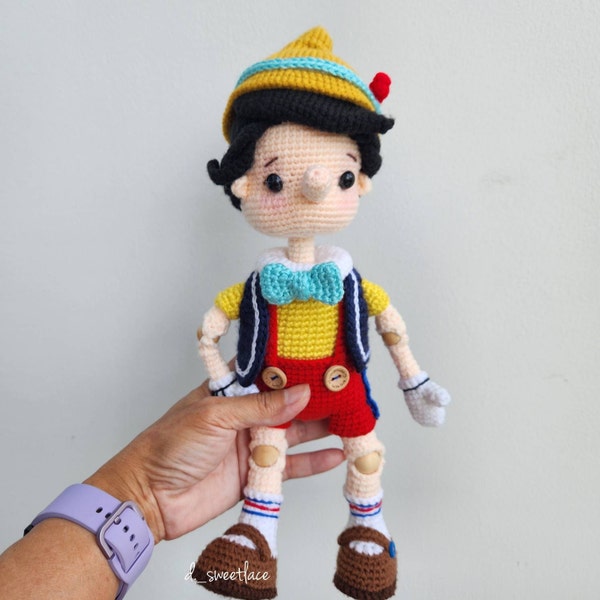 Crochet Pattern for Pinocchio PDF English, France Amigurumi - Etsy Canada