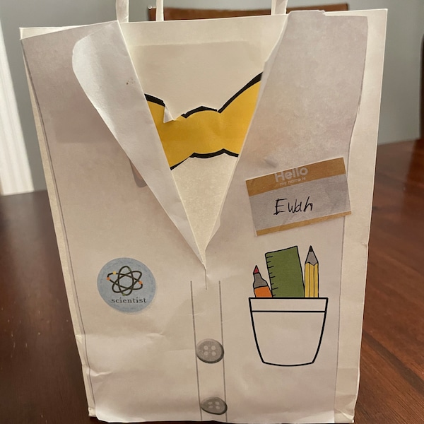 Scientist Favor Bags - Candy Bag - Party Favors - Mad Scientist - Lab ...
