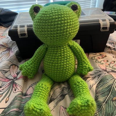 Crochet Stuffed Frog Pattern, Amigurumi Frog Pattern, Stuffed Frog ...