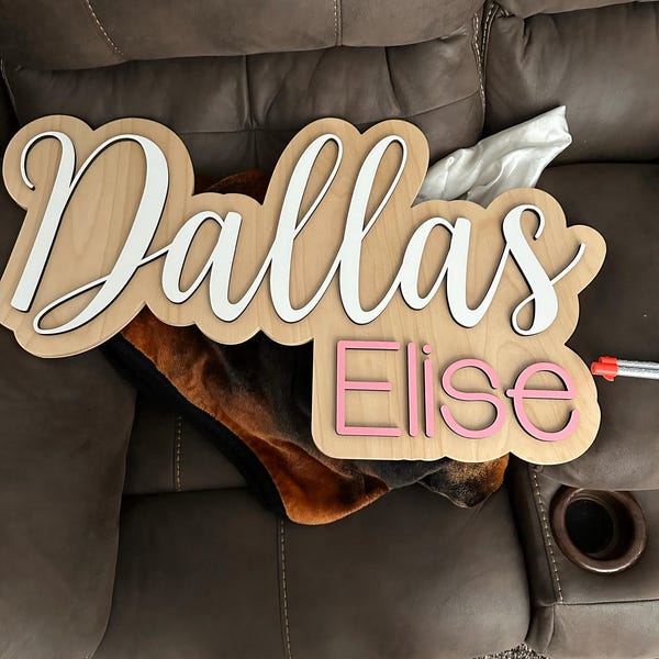 Stacked Names for Nursery, Wooden Letters, Name Sign, Nursery Letters ...