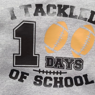 100 Days of School SVG, 100th Day of School Svg, 100 Days, Football Svg ...