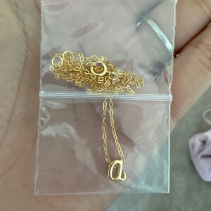 Gold Necklace, Solid Gold Chain, Tiny Gold Chain, Dainty Gold Chain ...