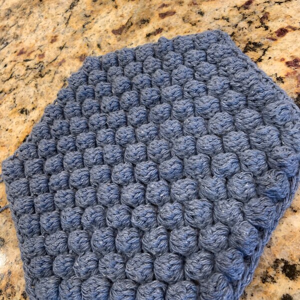 CROCHET PATTERN // Bobble Hexagon Trivet // Modern Trivet Pattern ...