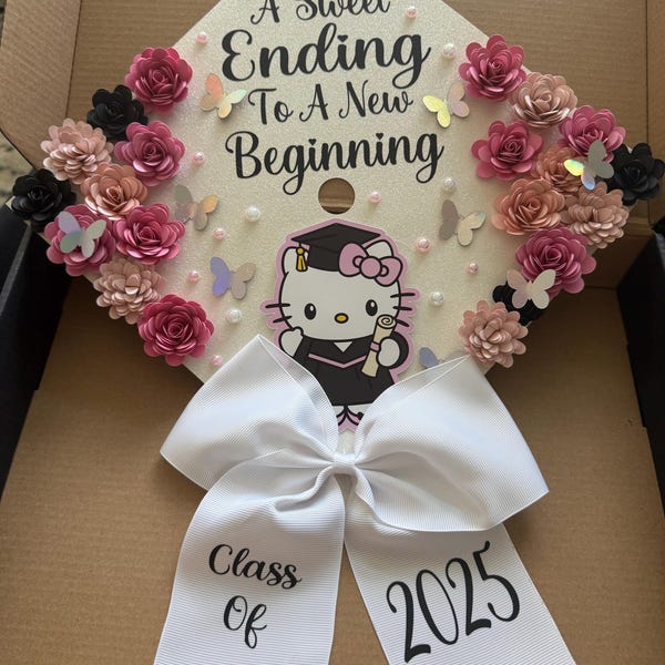 Strawberry Graduation Cap Topper Grad 2025 - Etsy