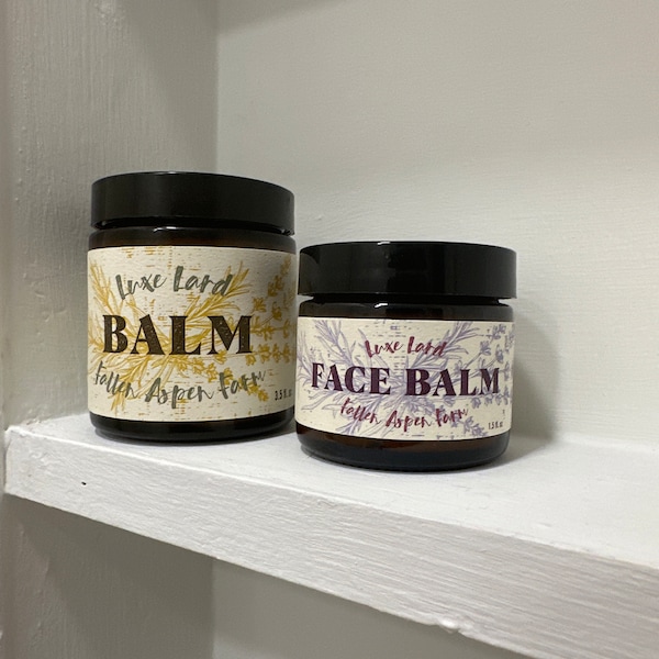 Luxe Lard Face Balm | Natural Moisturizing Balm | Small Batch Skincare ...