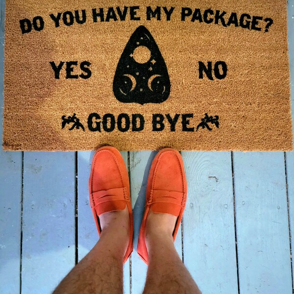 Funny Halloween Doormat, Ouija Board Welcome Mat, Witchy Door Mat ...