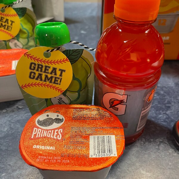 Softball Favor Tags- Softball Game Day Tags- Softball Snack Tags ...