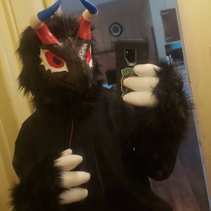 Furry Custom Plush Fursuit Hand Paws Deer, Dino & Protogen 1 Pair ...