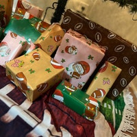 Cowhide Western Wrapping Paper Roll, Black Brown & White Cowhide ...