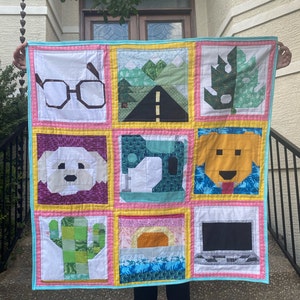 Set of 4 Pool Party Quilt Block Patterns Swimsuit | Etsy