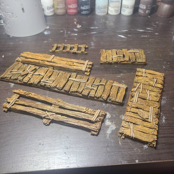 Gangways Stairs and Ladders - Shadowfey Wilds 15mm 28mm 32mm Wargaming ...
