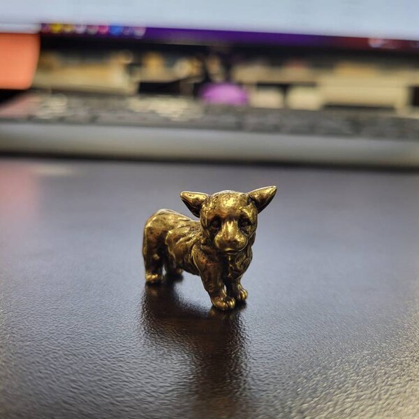 Little Hummingbird Miniature, Solid Brass Flying Bird Figurine, Curious ...