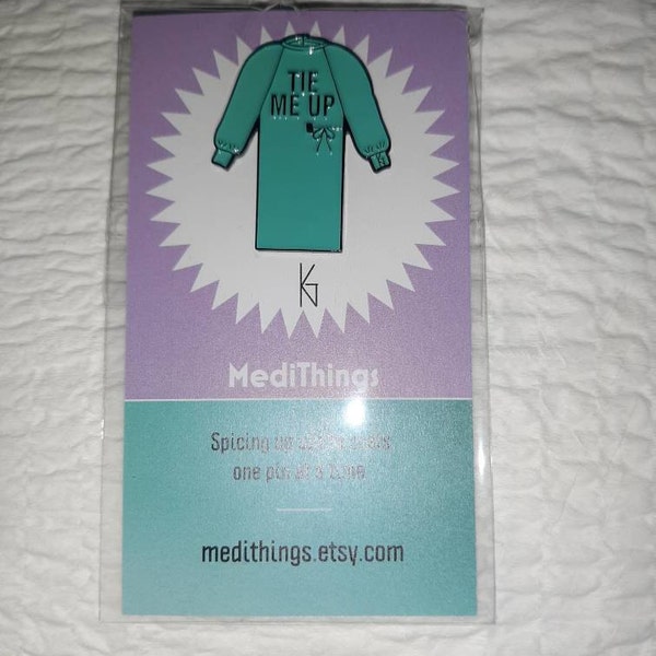 Surgical Gown Pin - PPE/ Frontline/ Surgeon/ Scrub Nurse/ Scrub Tech ...