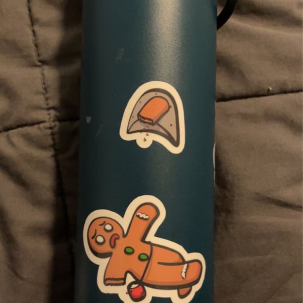 Gingerbread Man Rock Climbing / Bouldering Kiss-cut Sticker - Etsy