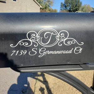 Monogram Mailbox Decal Personalized 23 Color Choices - Etsy