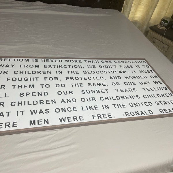 Freedom is Only One Generation Away True Freedom Quote Wood Sign - Etsy