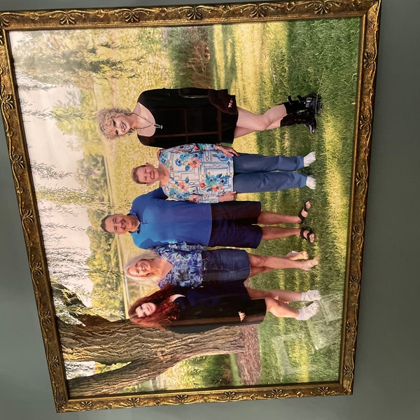 Ornate Blue Green Gold Picture Frame,vintage Blue Green Gold Ornate ...