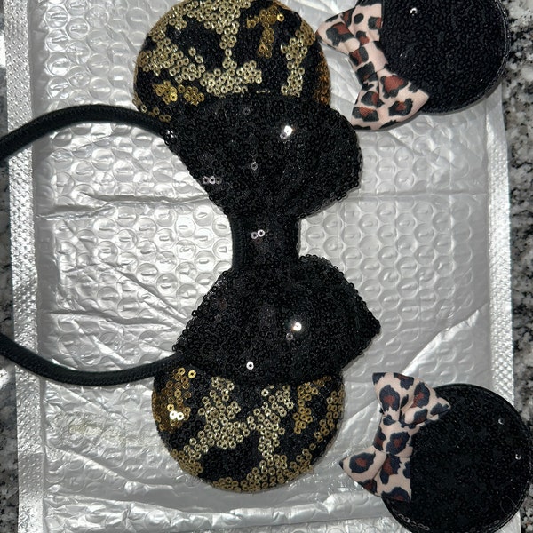 Minnie Mouse Ears Hair Clip, Minnie Mouse Ear Clips, Mickey Ears Hair ...