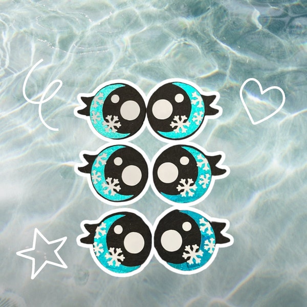 Digital Download | Snowflake Eyes SVG & PNG File | Amigurumi Felt Eye ...