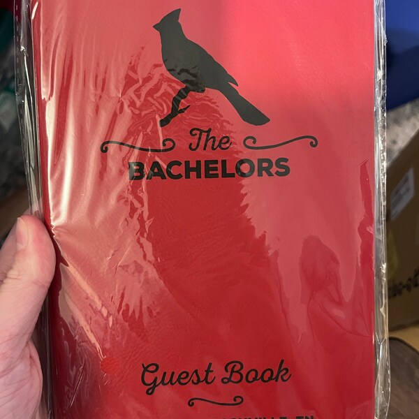 Personalized Leather Lodge Guest Book, Engraved Lined Journal ...