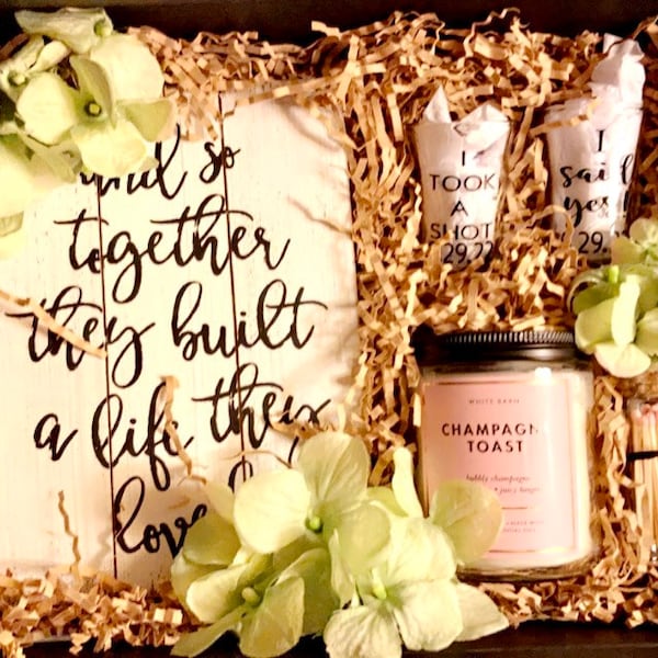Engagement Gift for Couple, Personalized Engagement Gift, Engagement ...