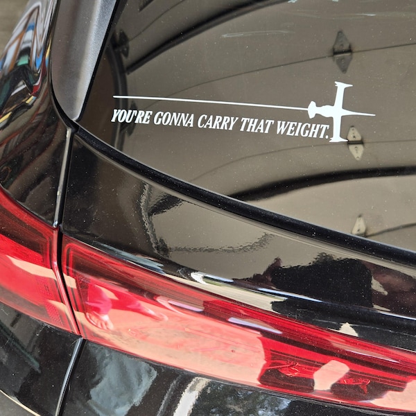 You’re Gonna Carry That Weight Car Decal, Anime Cowboy Bebop Sticker - Etsy