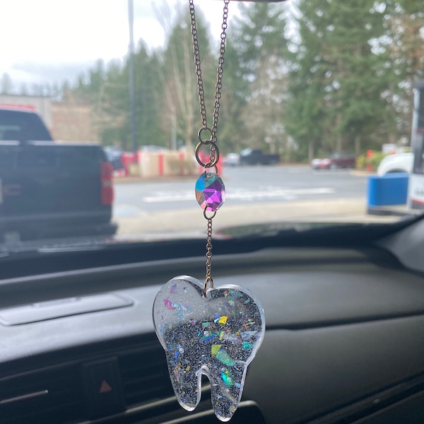 Resin Tooth Suncatcher, Dental Suncatcher, Dental Car Charm, Tooth Car ...