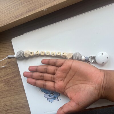 Beautiful Handmade Personalised Dummy Clip Wooden Dummy - Etsy