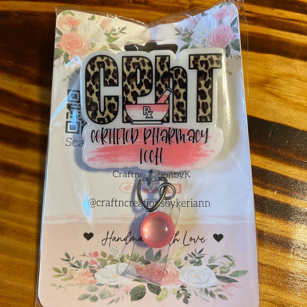 Certified Pharmacy Technician,pharmacy Tech, Cpht, Pharmacy Tech Badge ...