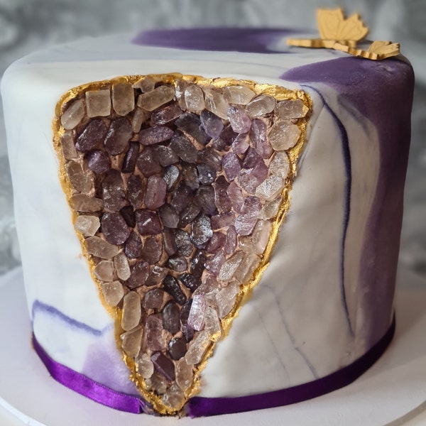 Beautiful Assorted Colour Edible Geodes Rock Candy Sugar Rocks for ...