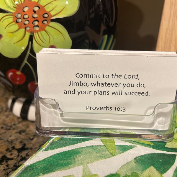 Personalized Scripture Cards - Etsy