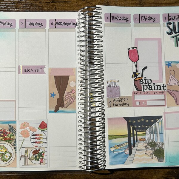 Monthly Amusement Park Printable Planner Stickers: Made to Fit the ...