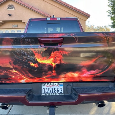 Fire Dragon Car Hood Wrap, Car Hood Decal, Car Hood Sticker, Hood Wrap ...