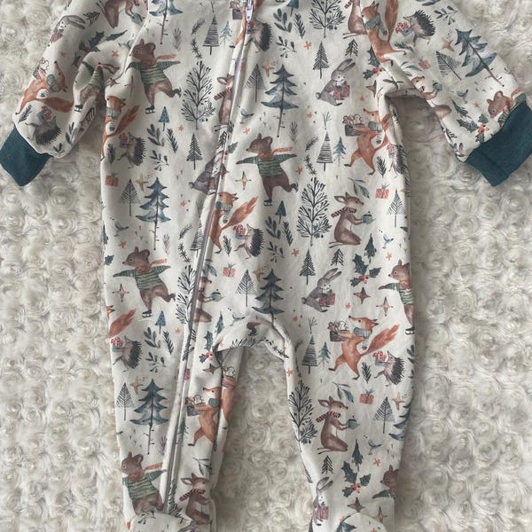 MATEI Footie One Piece Jumpsuit Pattern, Baby Onesie Pdf Pattern ...