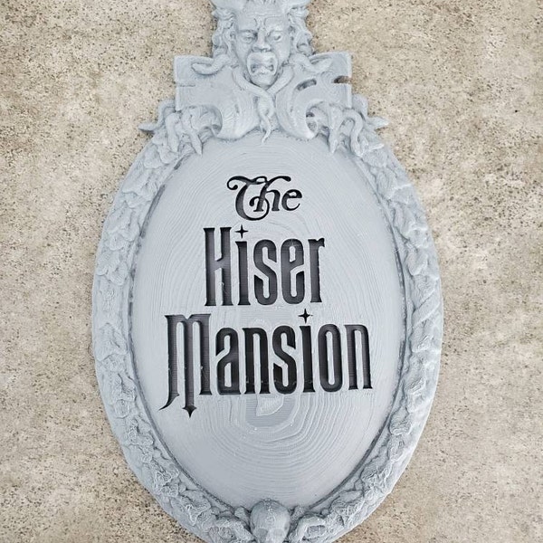 Disney's Haunted Mansion Personalized Sign and Keychain / Ornament ...