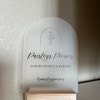Frosted Arch Acrylic Sign - Small Acrylic Business Signs - Signage for ...
