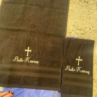 Embroidered Face Towels, Customized Face Towels, Minister Towels ...