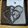 Infinity Iron Heart Sculpture - 6th or 11th Anniversary Forged Heart ...
