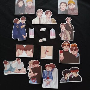 BTS Jungkook Chibi Sticker Pack 12 Pcs | Etsy