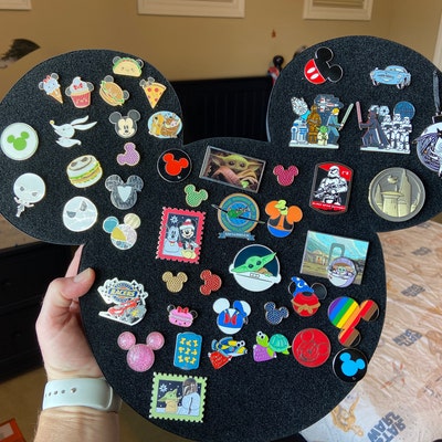 Xl Mickey Mouse Icon Disney Pin Display Board, Can Hold About 65 Pins ...