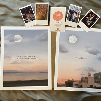 BTS RM Mono Mixtape Illustrated Prints unframed - Etsy