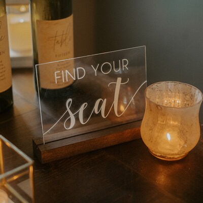 Minimalist Wine Label Seating Plan Wedding Table Label, Table ...