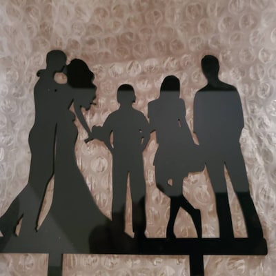 Blended Family Cake Topper, Family Wedding, Wedding Cake Topper ...
