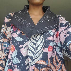 Patchwork Quilted Jackets Cotton Floral Bohemian Style Fall Winter ...