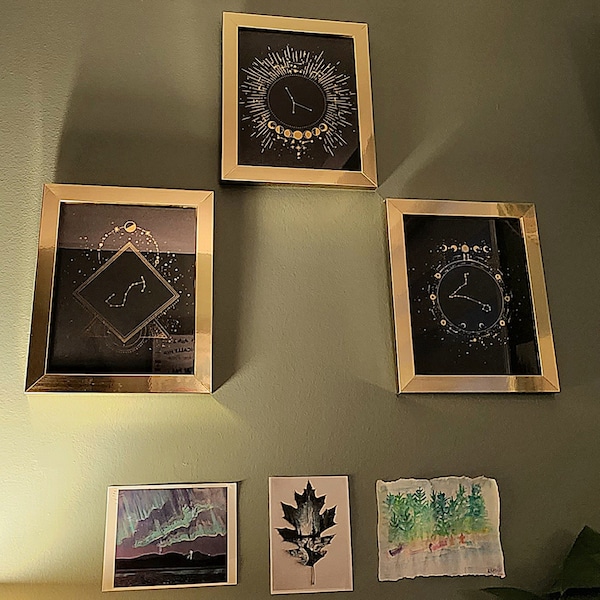 Elder Futhark Runes Alphabet Custom Foil Print Medieval Runes Viking ...