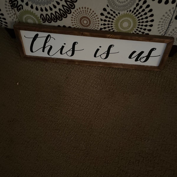 This is Us Farmhouse Wood Sign Framed Wood Sign - Etsy